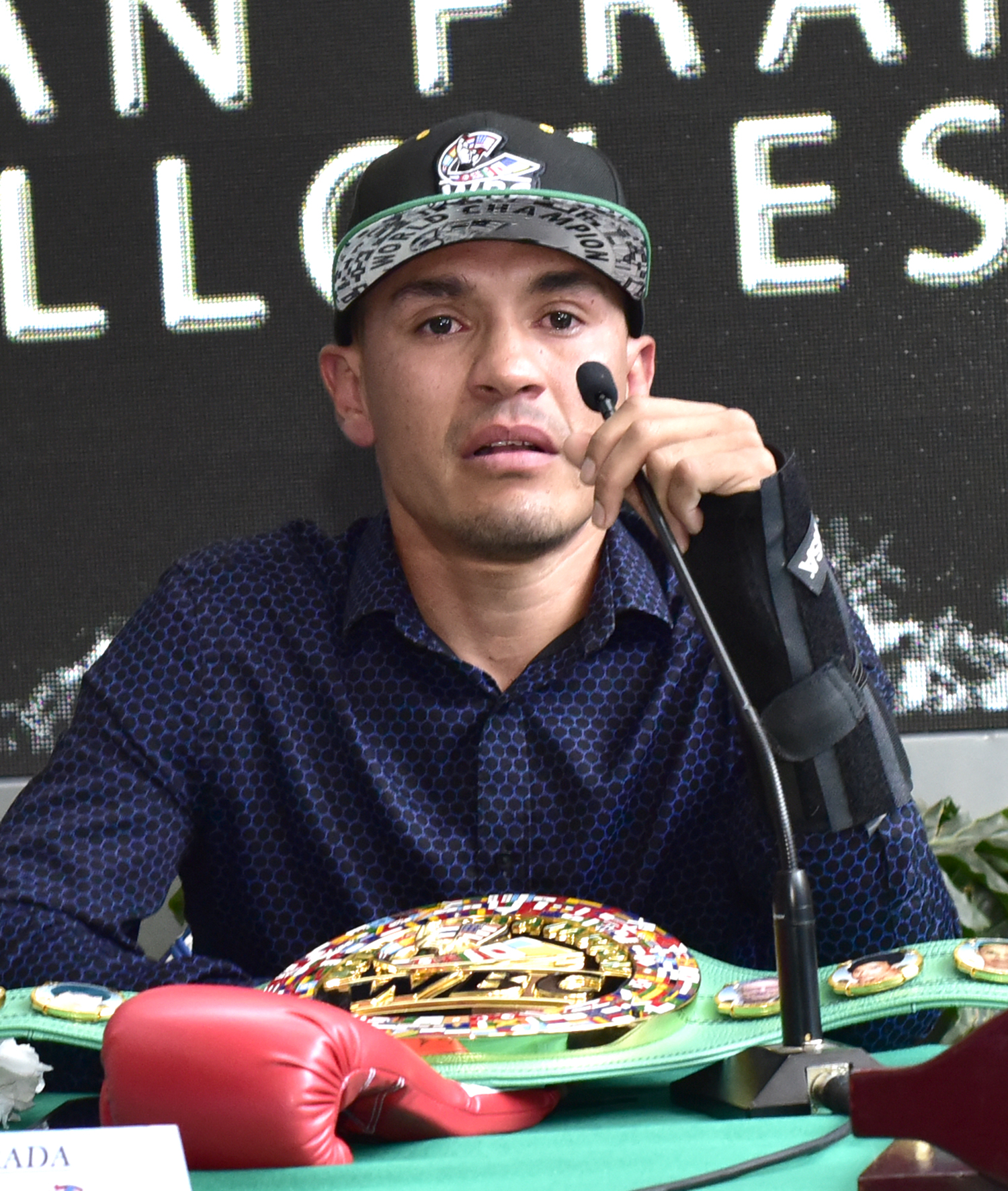 Fabulous Juan Francisco Estrada presented with his Green and Gold Belt ...