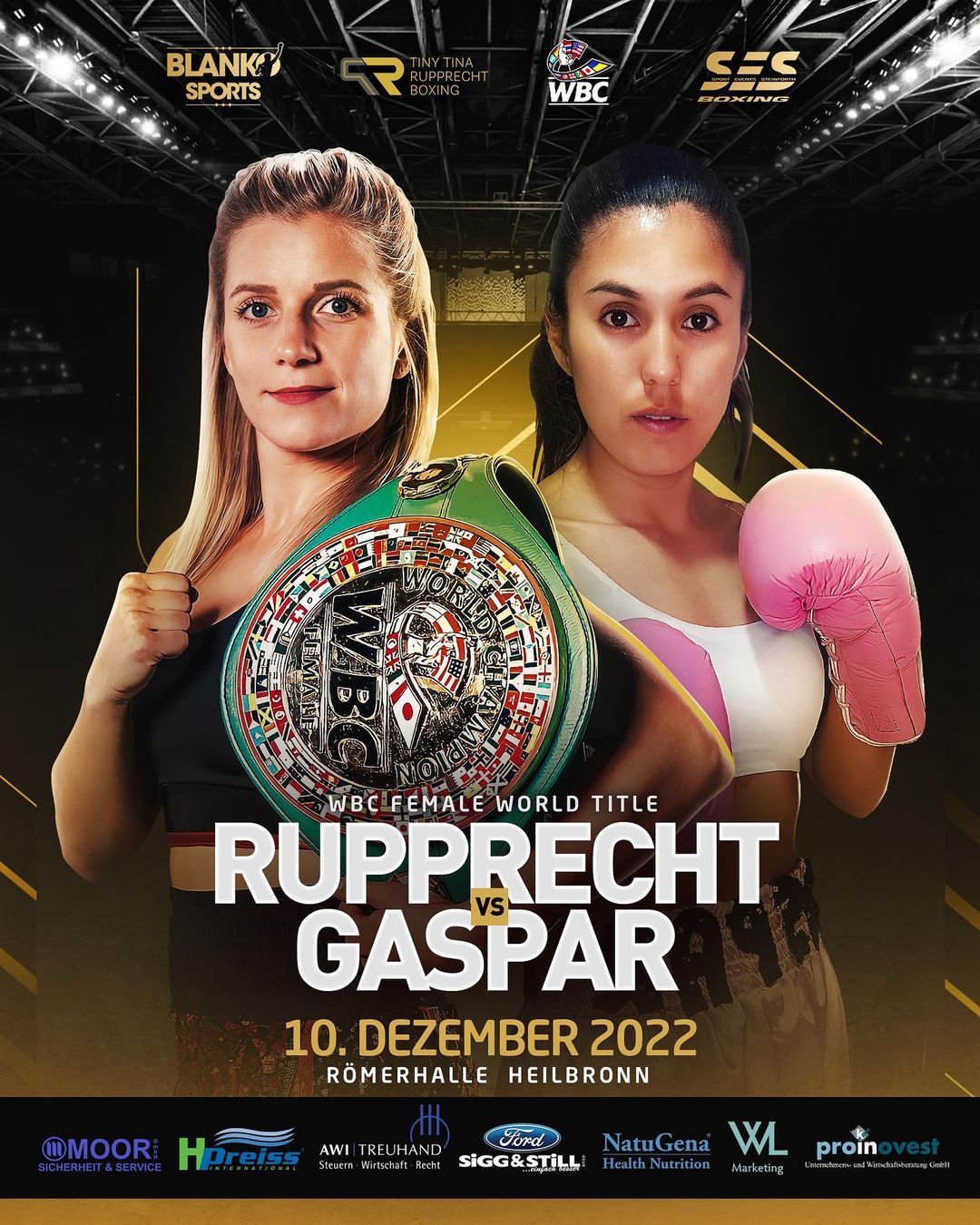 Gaspar will challenge WBC champion Tina Rupprecht - World Boxing Council